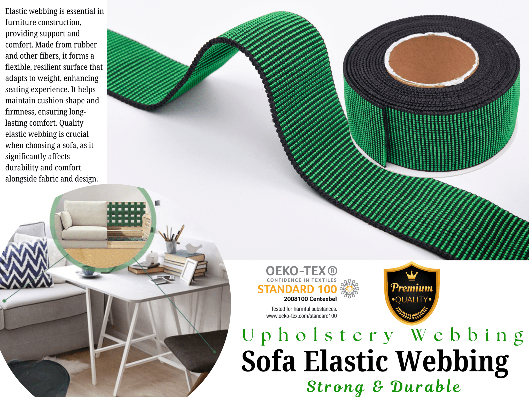 Sofa Elastic Webbing, Upholstery Webbing – G.k Fashion Fabrics