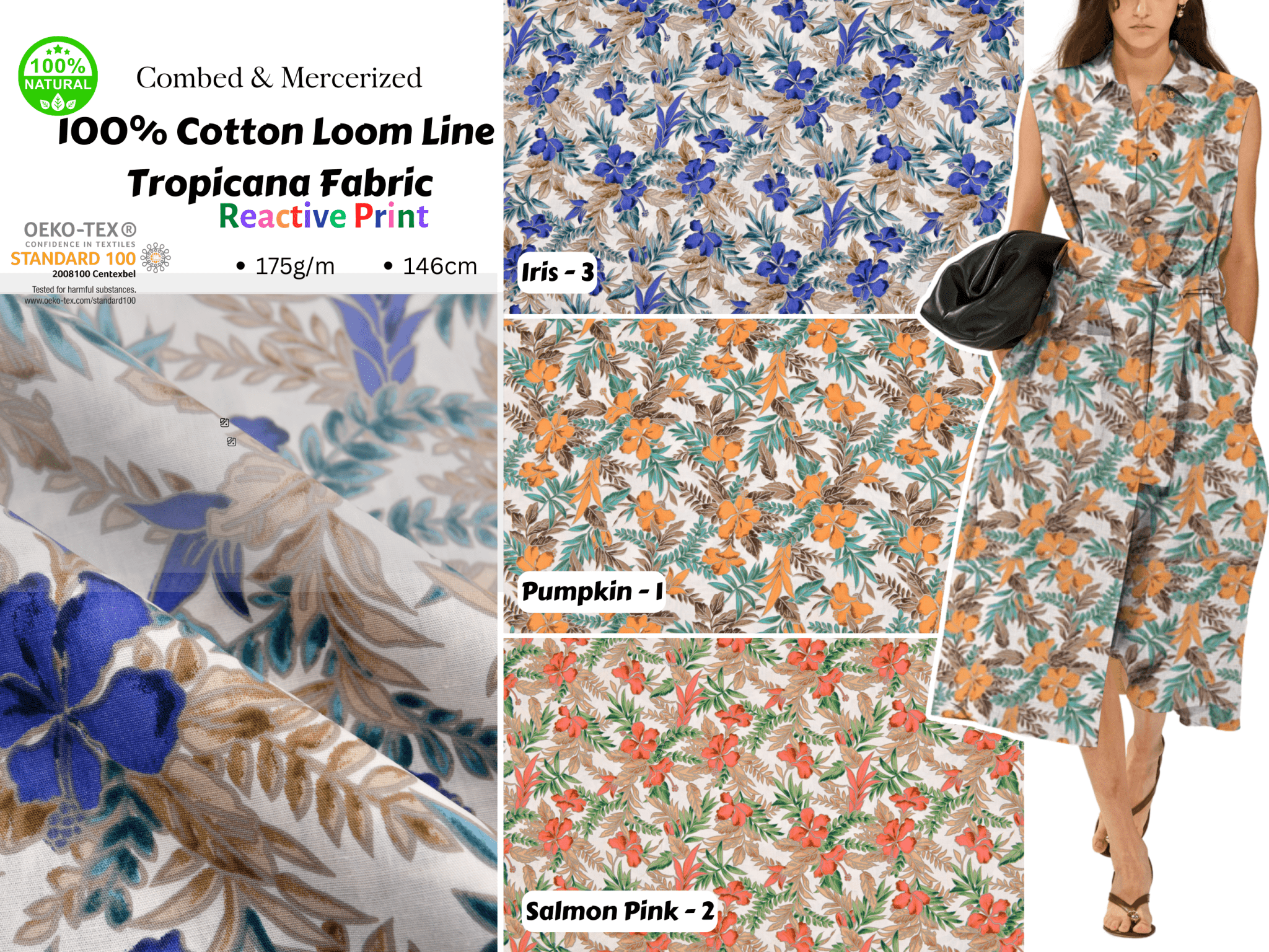 100% Cotton Loom Line Tropicana Fabric - 031 – G.k Fashion Fabrics
