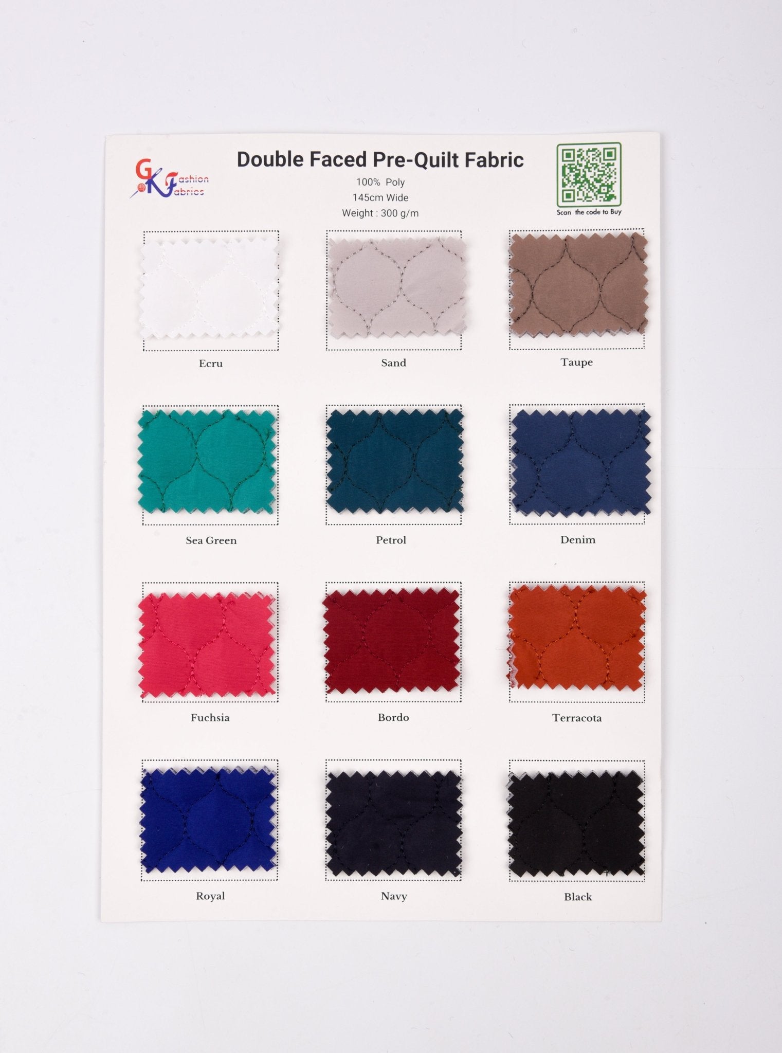 Double Sided Quilted Fabric With Polyester Filling ( Vest, Jackets ...