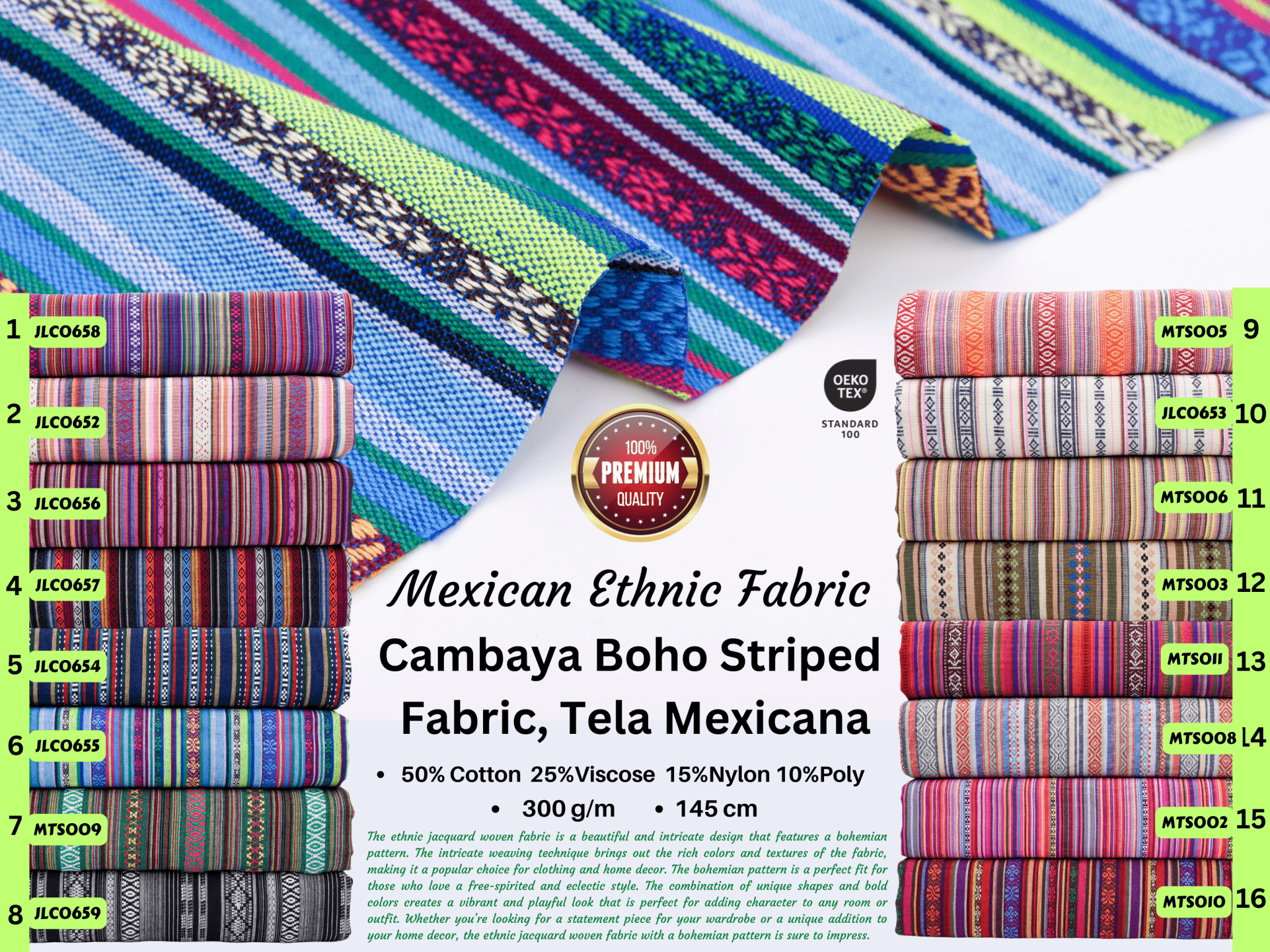 Mexican Ethnic Fabric, Traditional Fabric, Cambaya Fabric. Authentic M ...