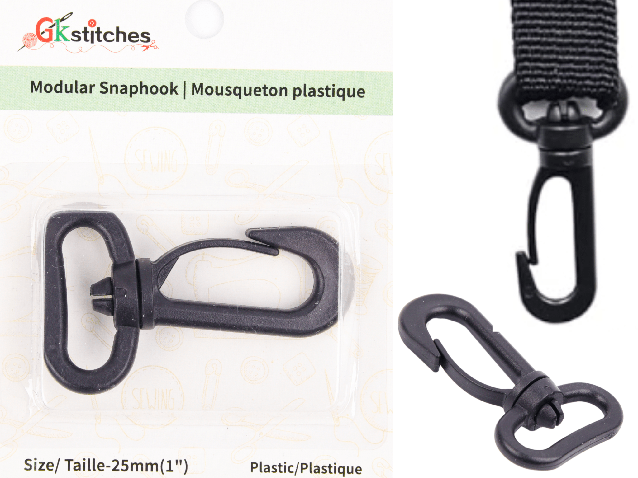 Modular Snap hook - 25mm (1inch) – G.k Fashion Fabrics