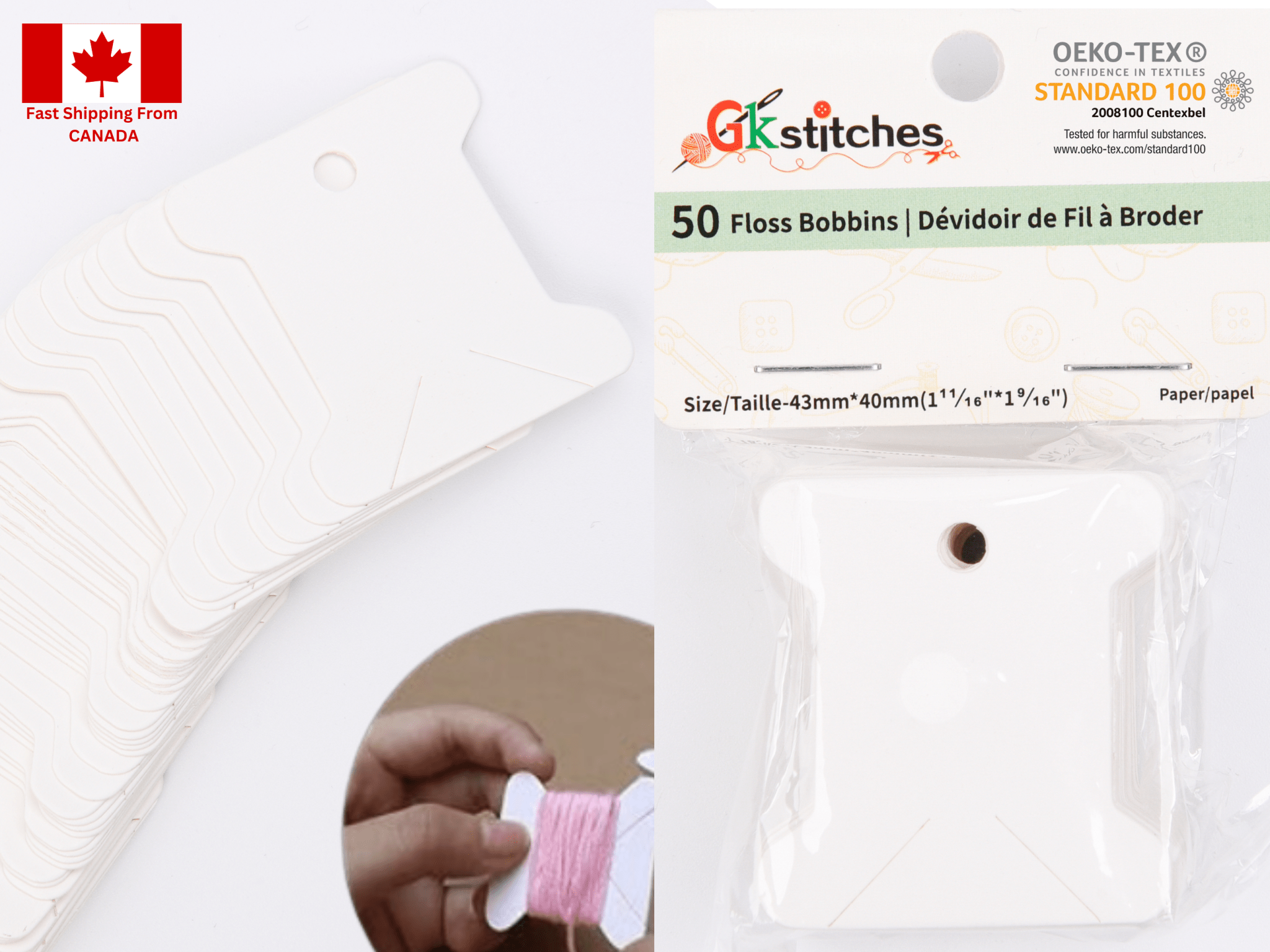 Paper Cardboard Floss Bobbins-43mm – G.k Fashion Fabrics