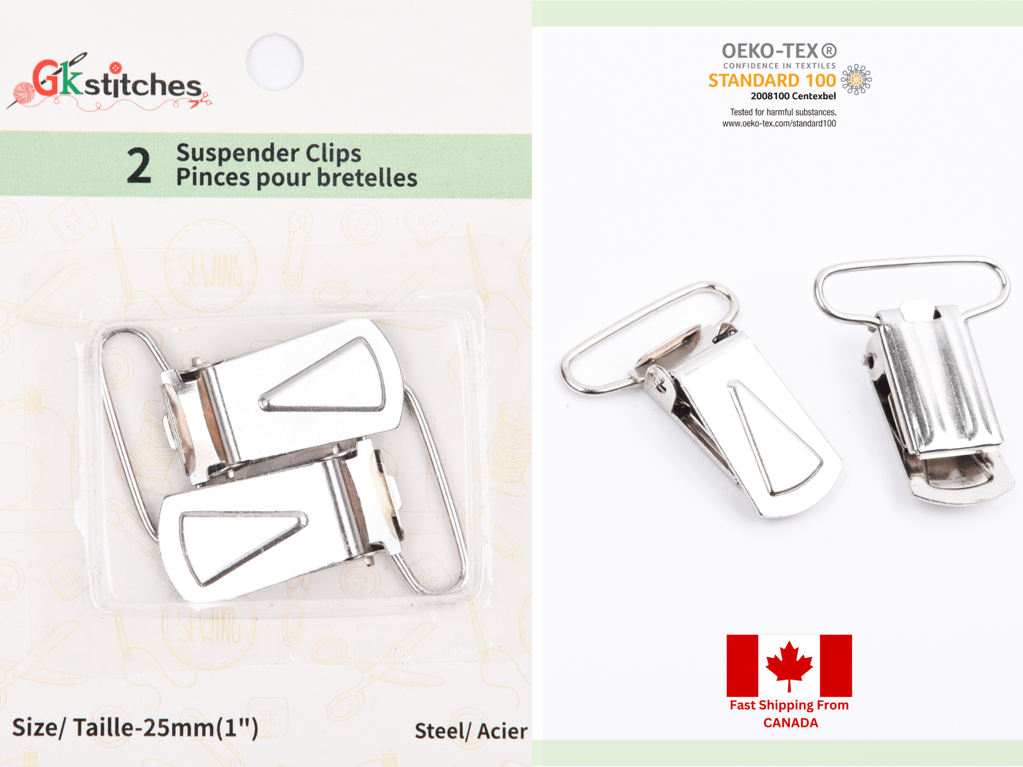 Suspender clips - 25mm – G.k Fashion Fabrics