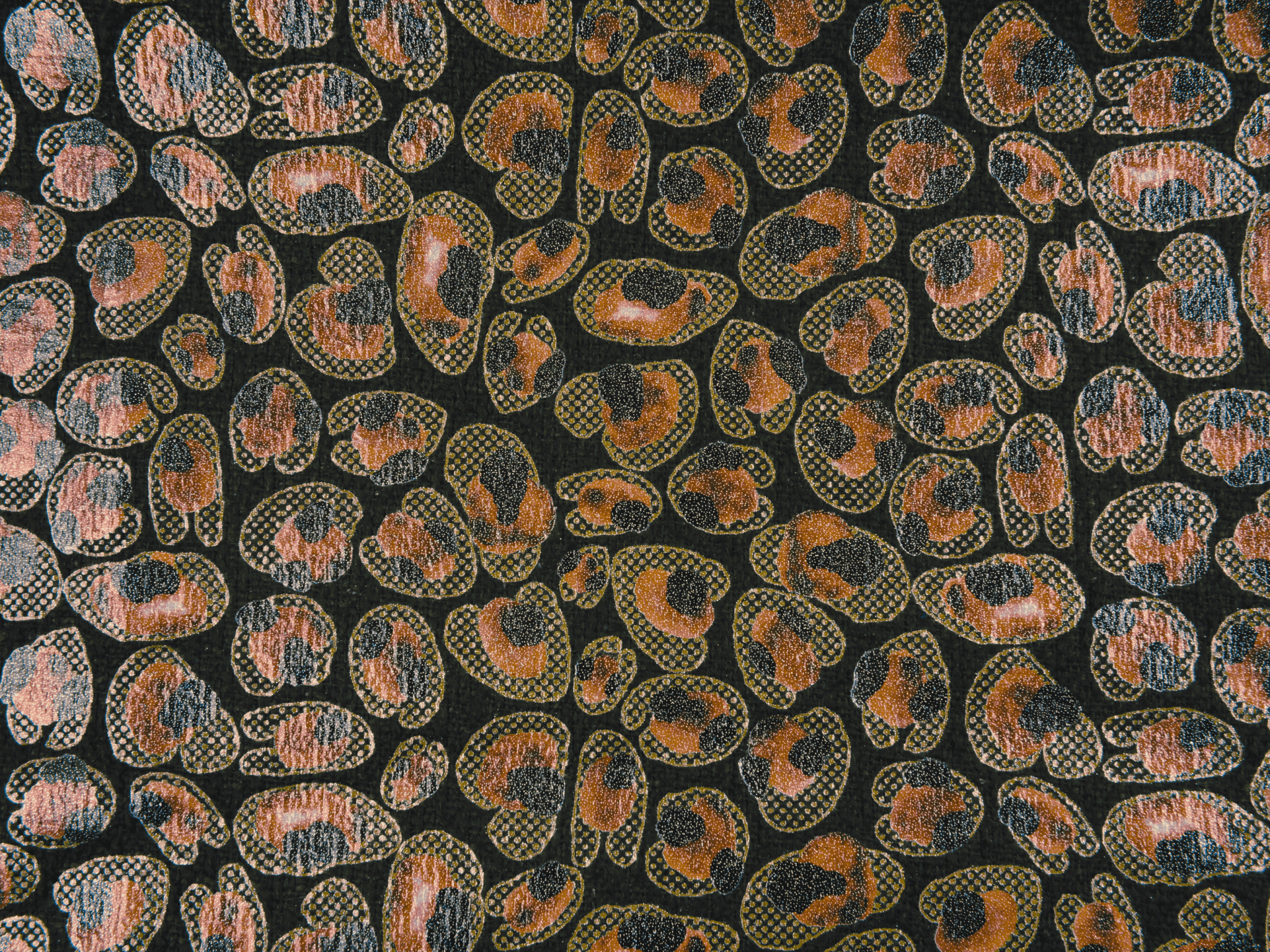 Acrylic Blended Tweed Fabric Sparkling print / Premium Designer Made ...