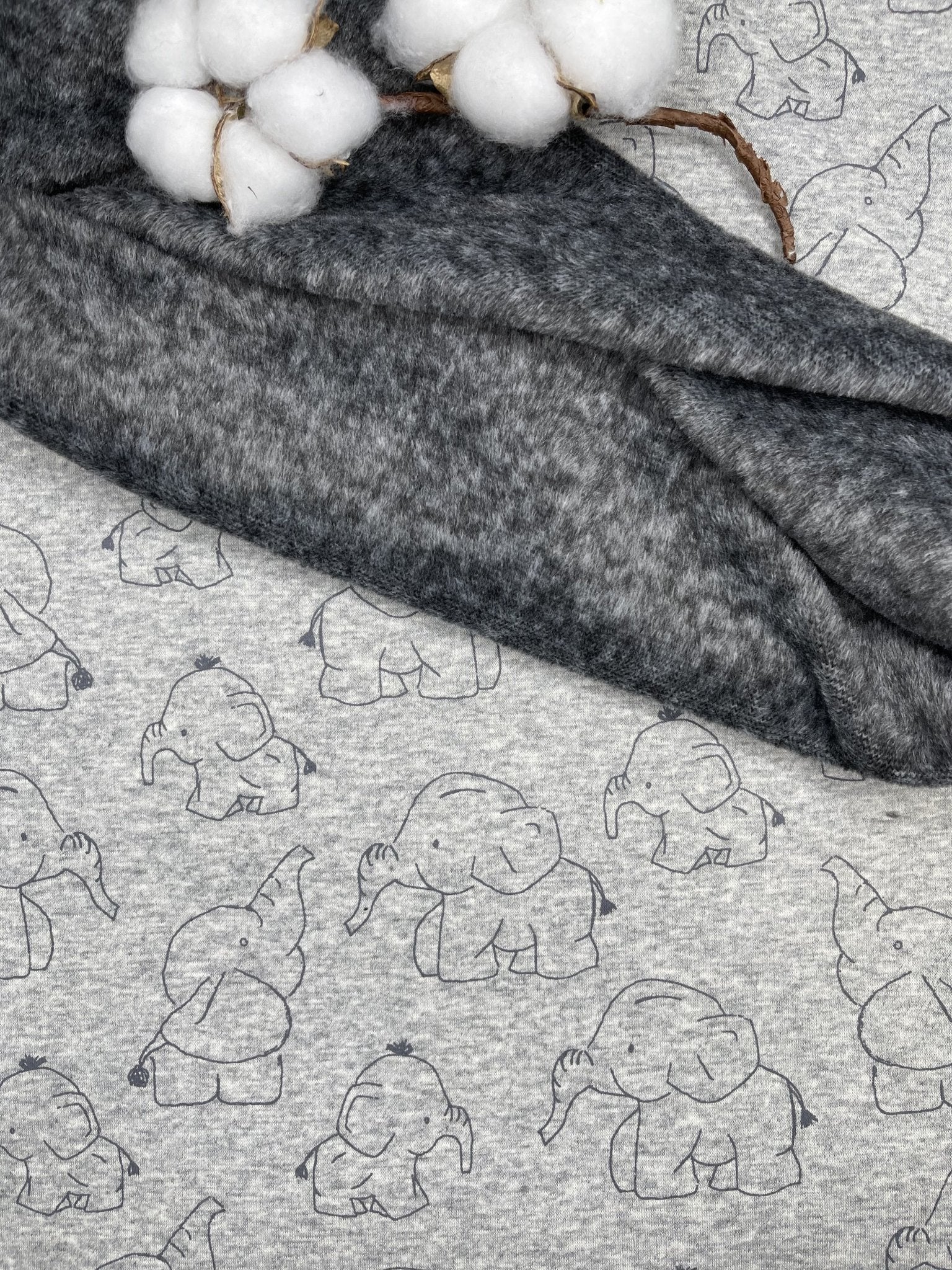 Alpine Fleece Elephants Print Fabric – G.k Fashion Fabrics