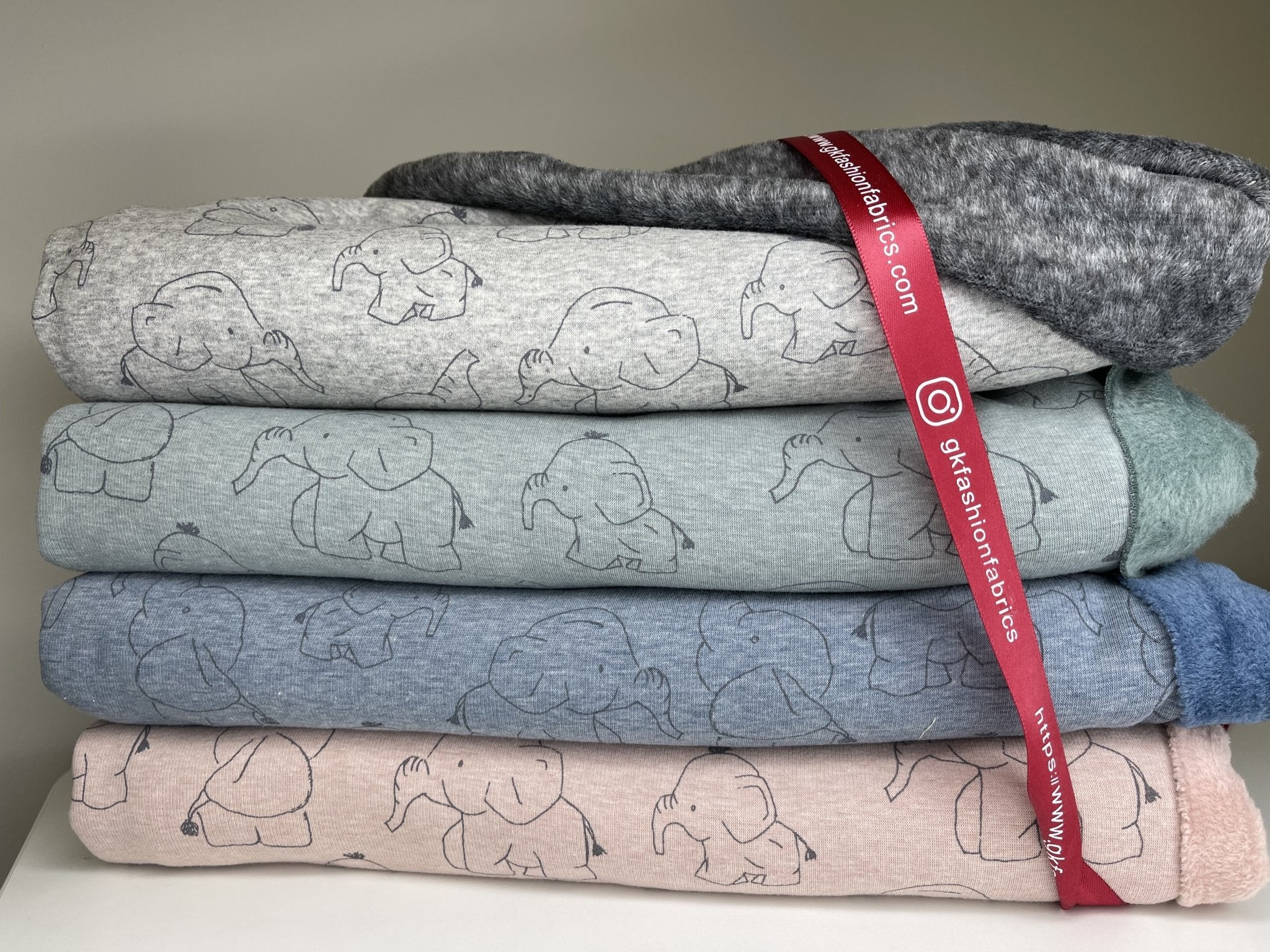 Alpine Fleece Elephants Print Fabric – G.k Fashion Fabrics