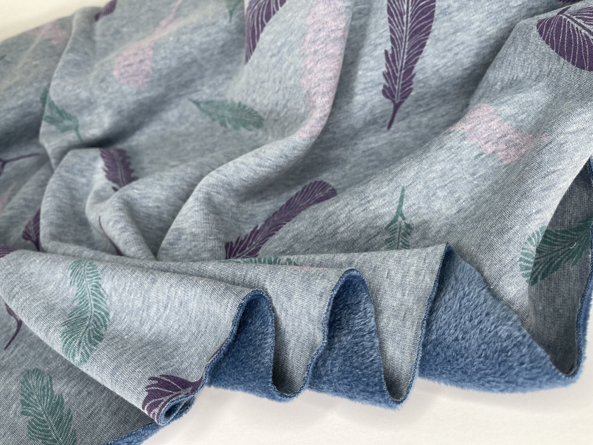 Alpine Fleece Feathers Print Fabric – G.k Fashion Fabrics