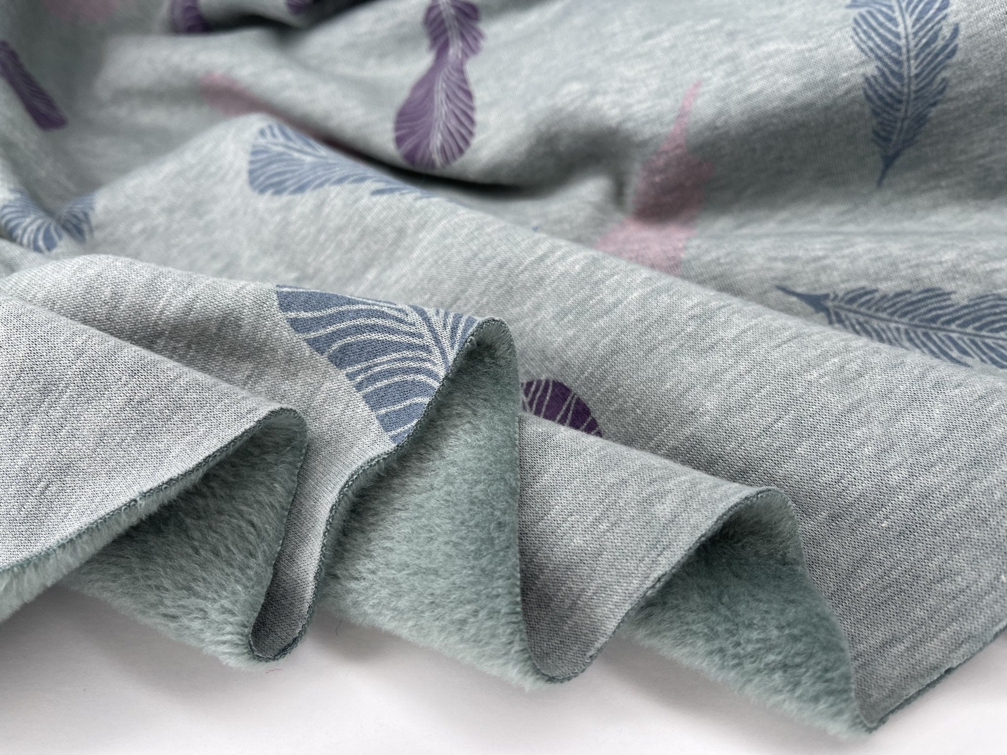 Alpine Fleece Feathers Print Fabric – G.k Fashion Fabrics
