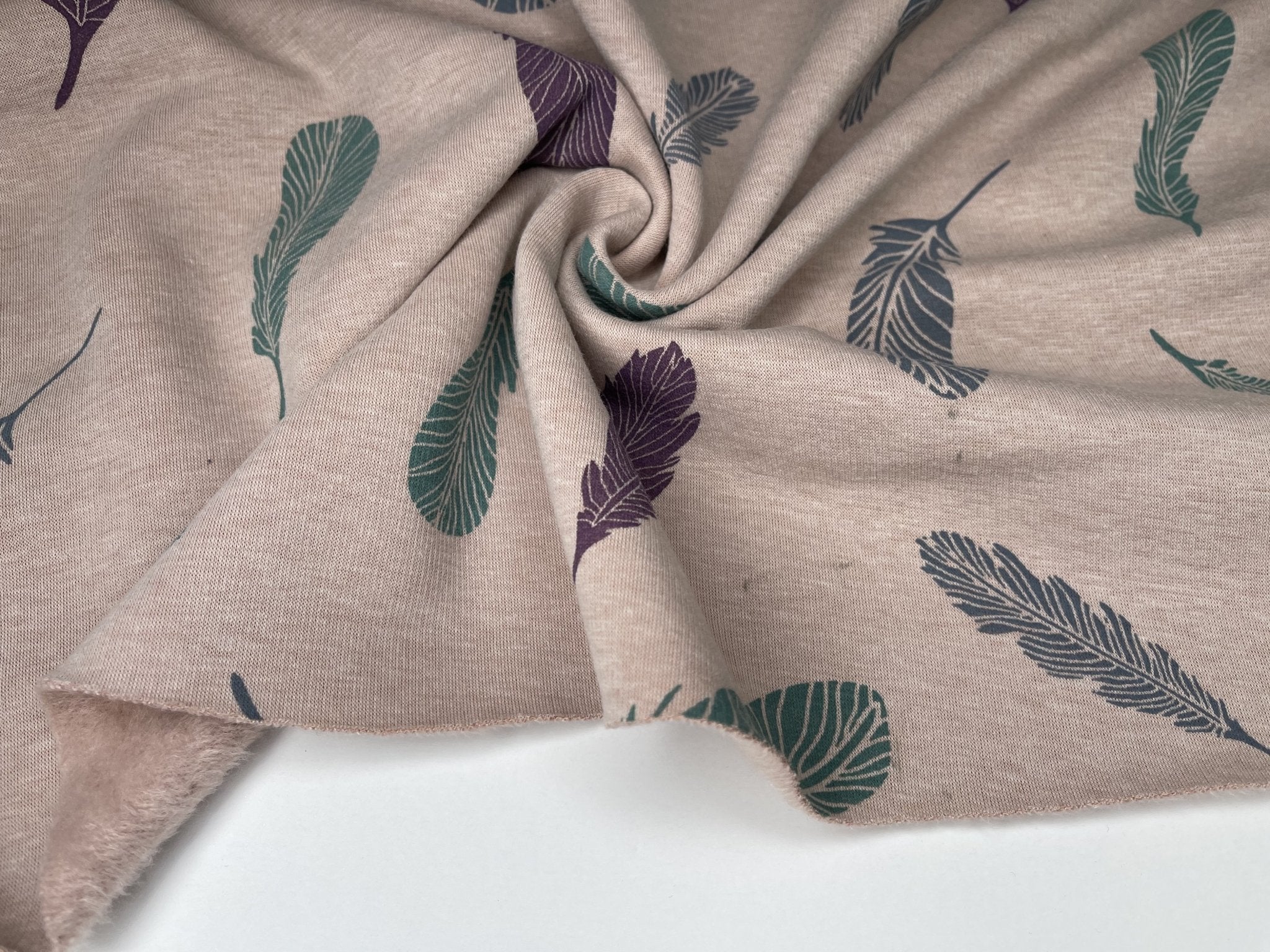 Alpine Fleece Feathers Print Fabric – G.k Fashion Fabrics