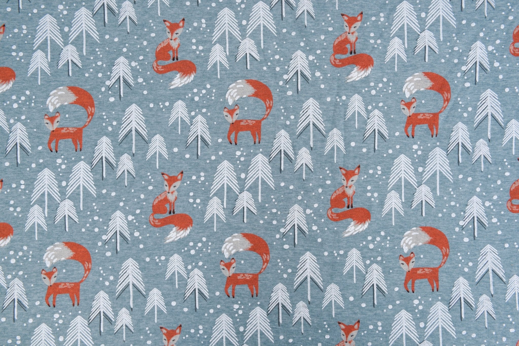 Alpine Fleece Fox in the forest Print Fabric – G.k Fashion Fabrics