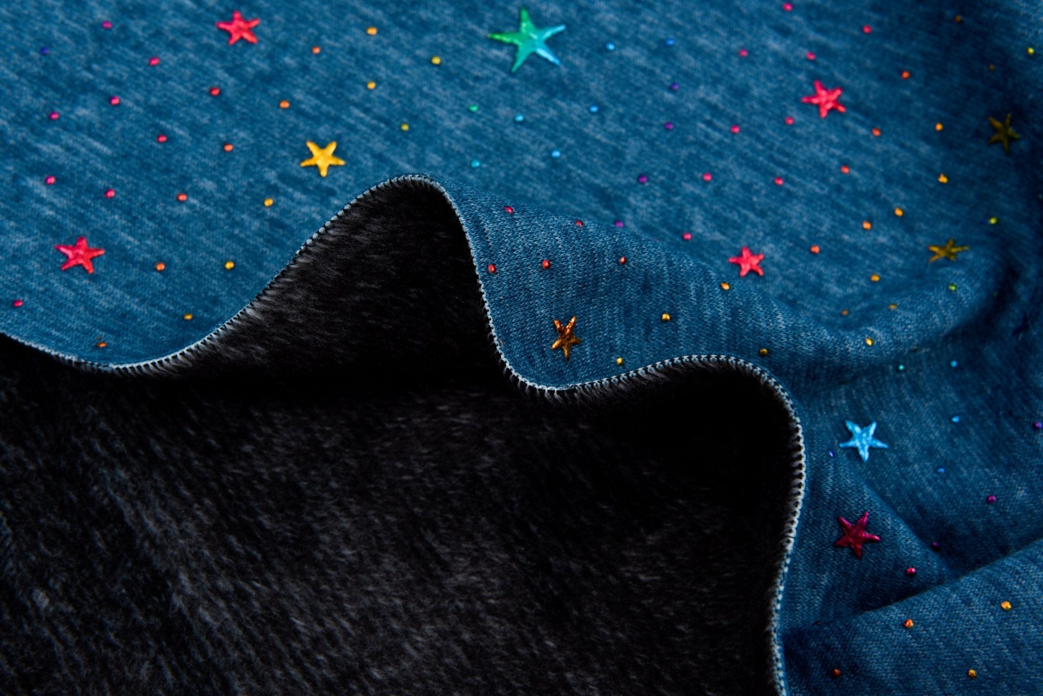 Alpine Fleece with Star Dew Drops Fabric- 18490 – G.k Fashion Fabrics