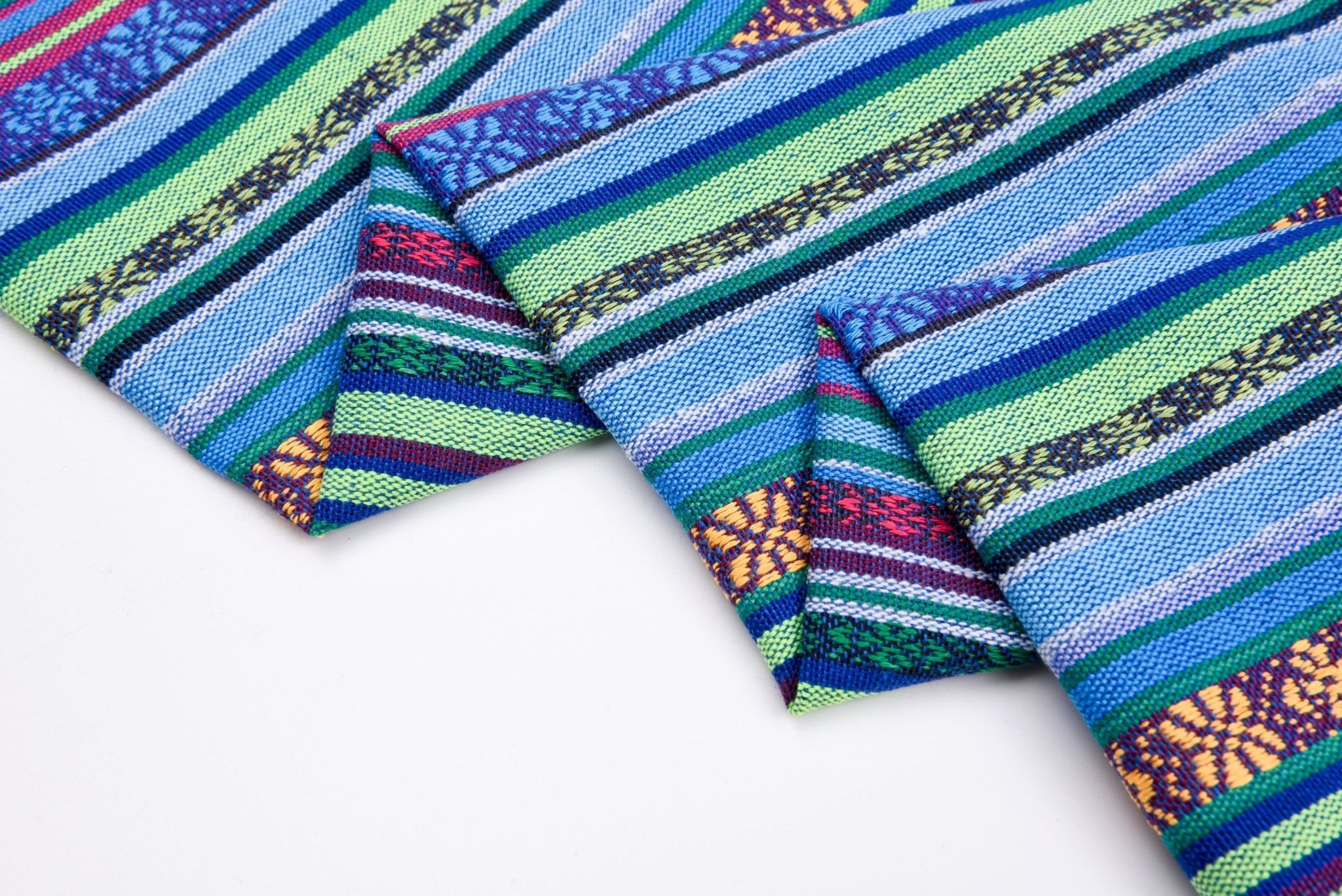 Cambaya Fabric, Traditional Mexican Fabric Colorful Stripe Fabric – G.k ...