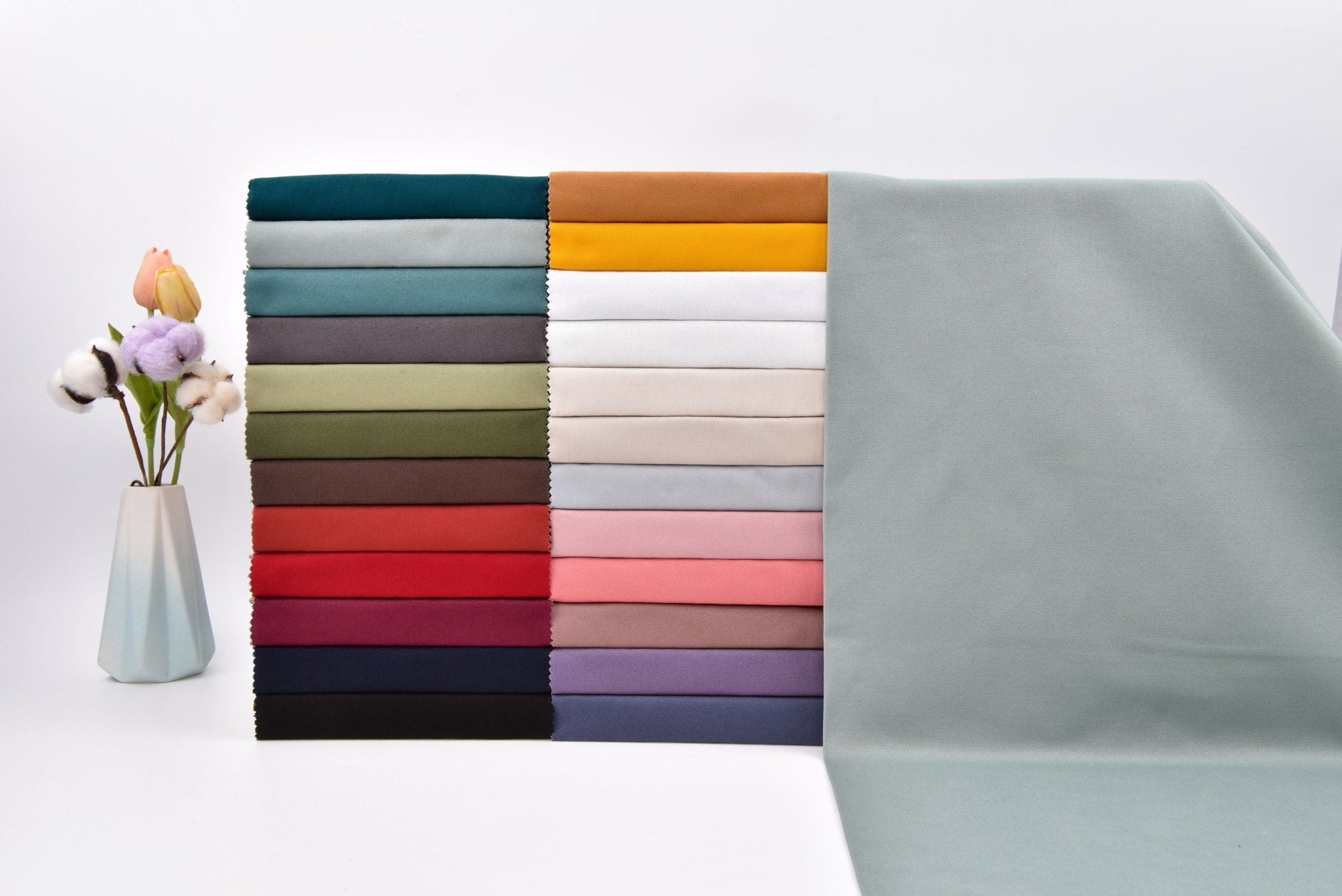 Natural Cotton Stretch Twill Fabric Peach Finishing Hand Feel- 5076 – G ...