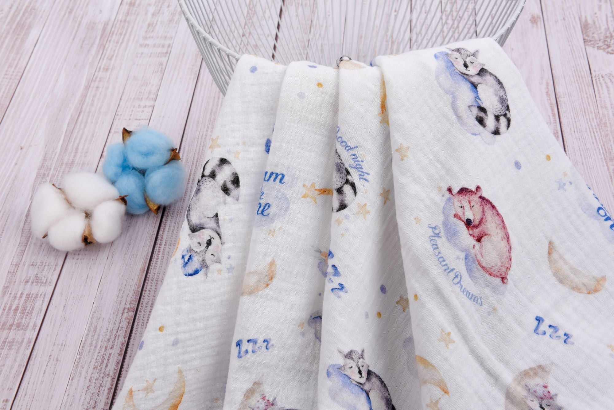 Organic Double Gauze Muslin Digital Kids Children Print Fabric – G.k ...