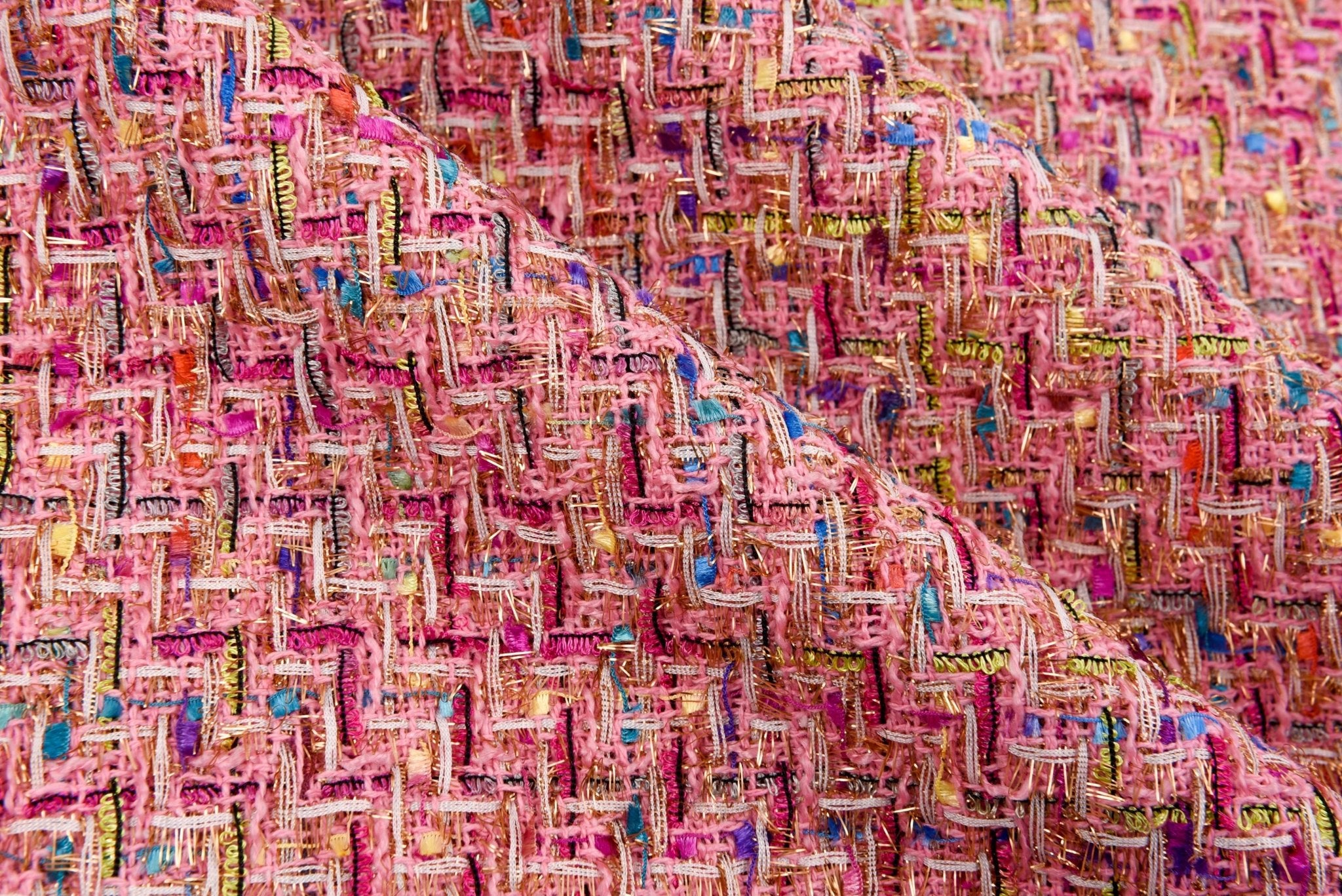 Wool Blended Tweed Fabric Premium Designer Made – G.k Fashion Fabrics