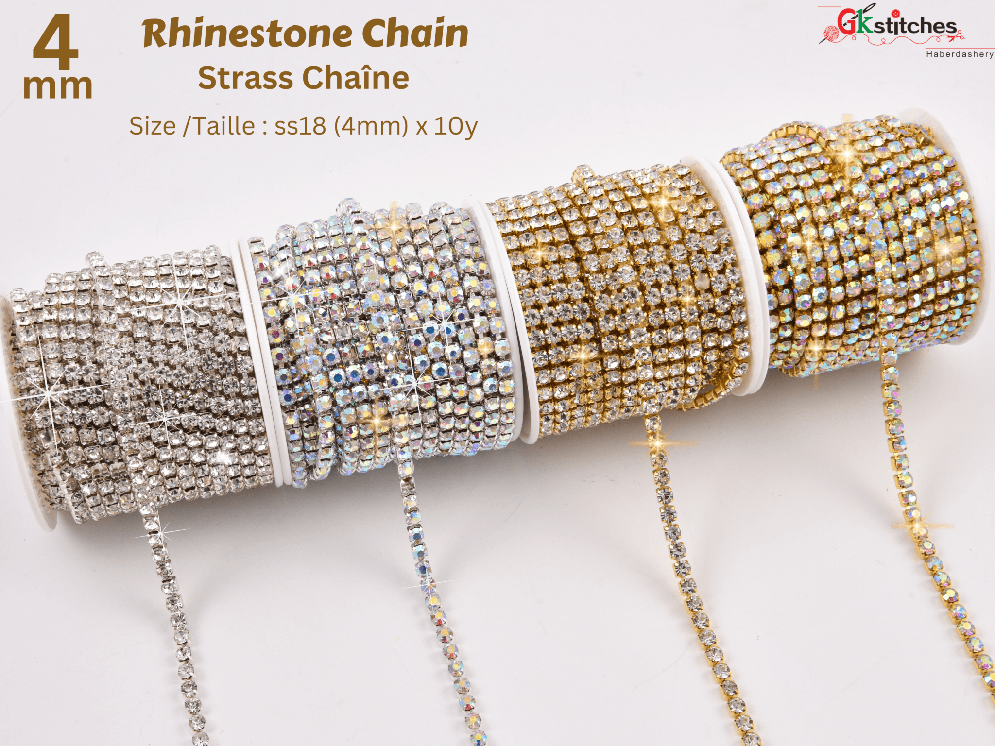 Rhinestone Chain – G.k Fashion Fabrics