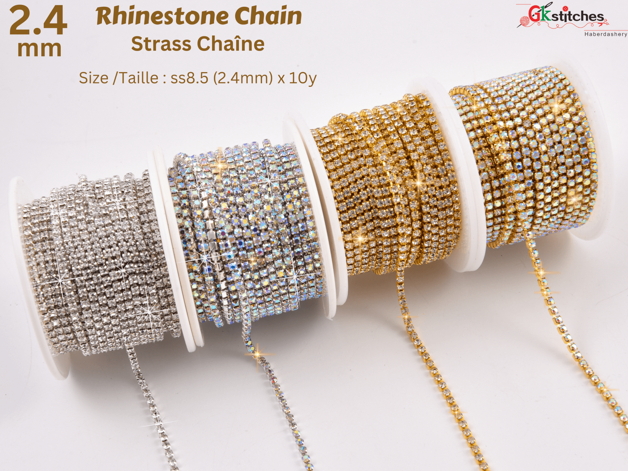Rhinestone Chain – G.k Fashion Fabrics