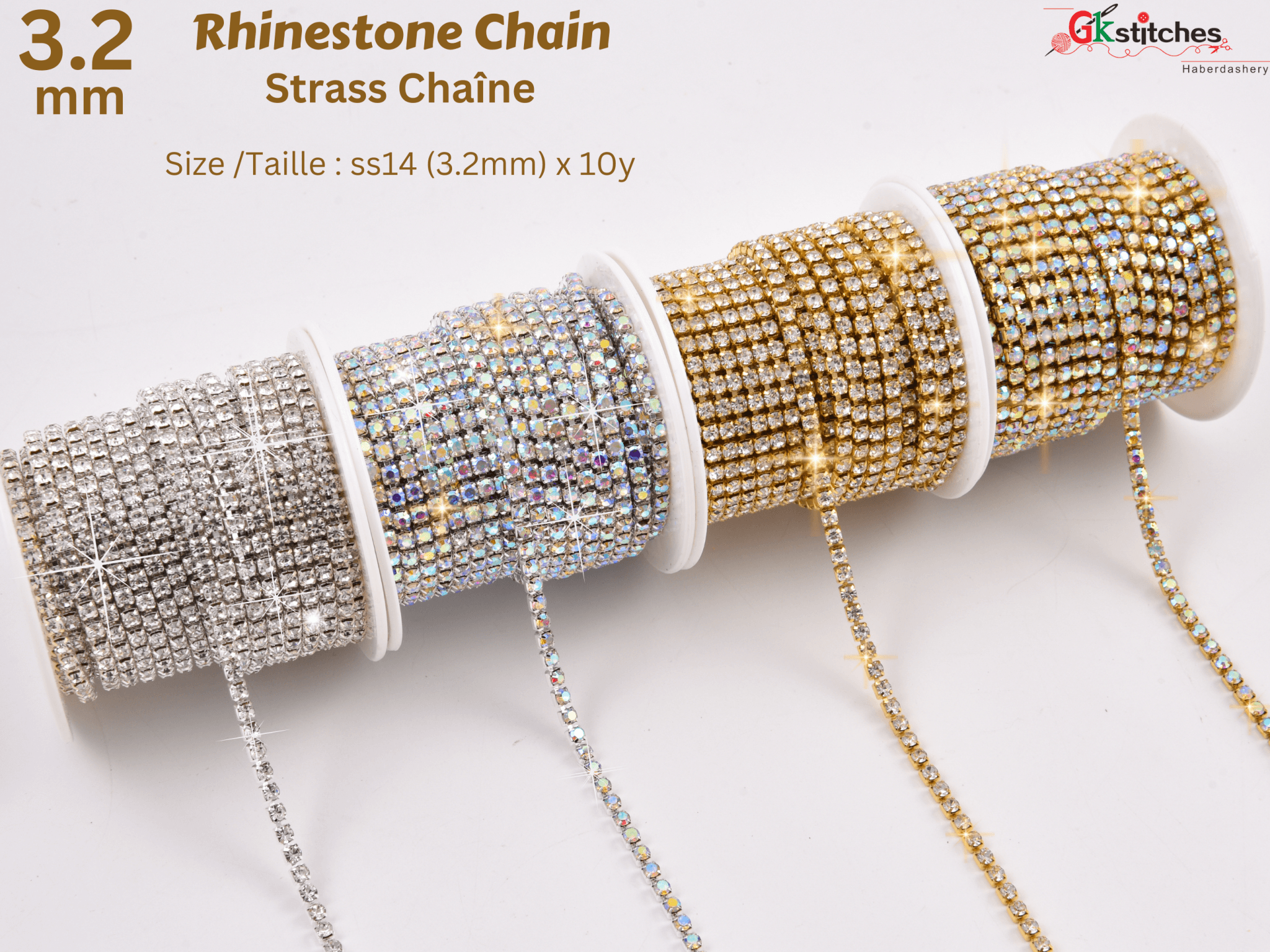 Rhinestone Chain – G.k Fashion Fabrics