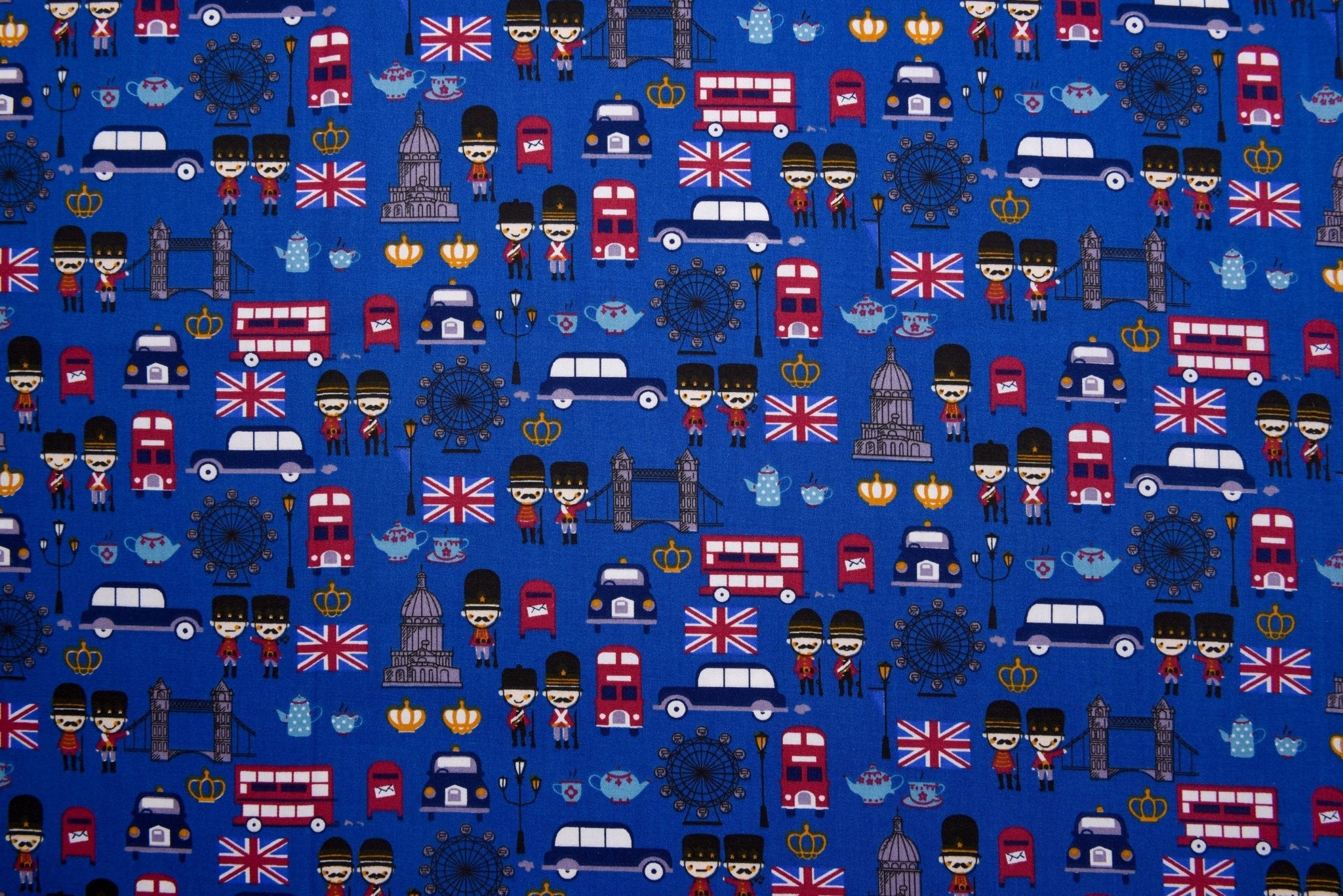 Washed 100 % Cotton Poplin, London Print Fabric. GK - 038 – G.k Fashion ...